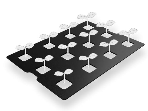 12 Pod Tray Lid & Durable Hydroponic Planter